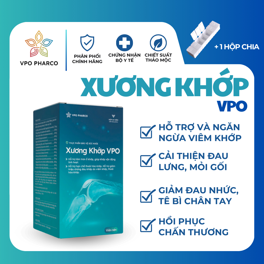 XƯƠNG KHỚP VPO Hỗ trợ mạnh gân, chắc xương, hồi phục chấn thương, ngừa ...