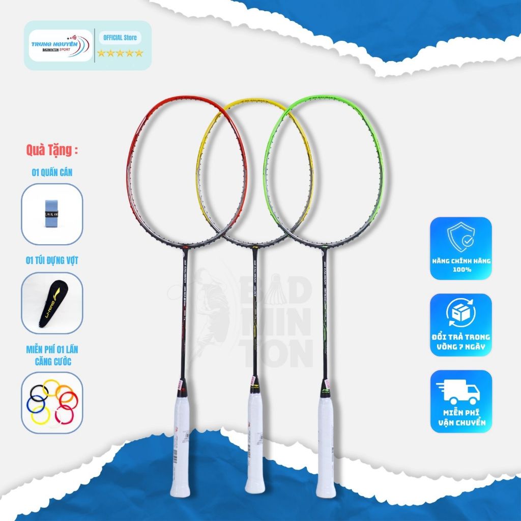 Vợt Cầu Lông Lining Calibar 300,300B,300C Chính Hãng Căng Dây Sẵn 11Kg ...