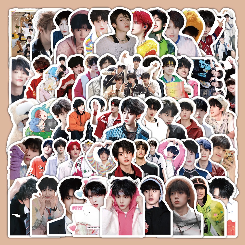 Set 60 stickers TOP Đăng Lục Thiếu Niên, hình dán TF FAMILY card TF Gia ...