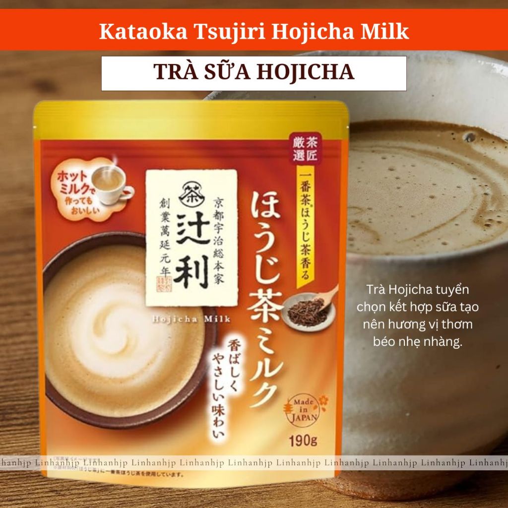 [Nội địa Nhật - Đặt trước] - Trà sữa Tsujiri Hojicha Milk (Túi 190g) | Shopee Việt Nam