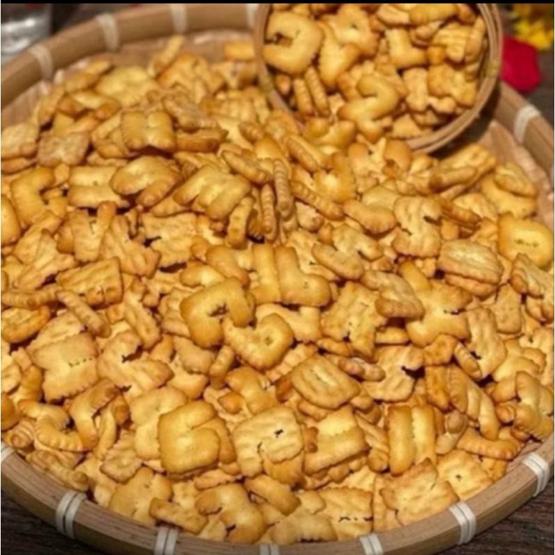 BÁNH QUY MẶN CHỮ CÁI (TUỔI THƠ) 100G_300G_500G | Shopee Việt Nam