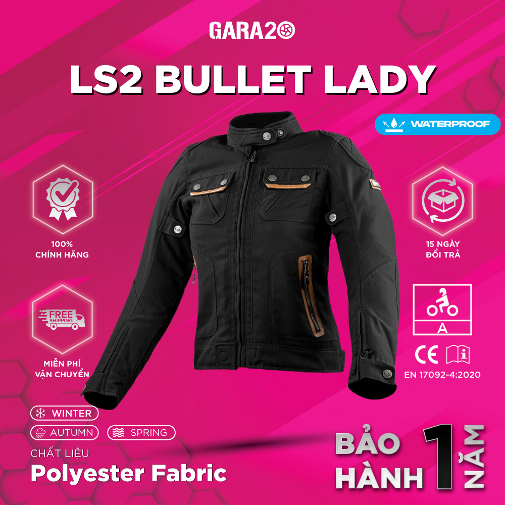 [Hàng Chính Hãng] - Áo Bảo Hộ Đi Xe Máy LS2 Bullet Lady Cho Nữ - GARA20 ...