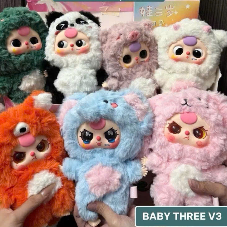 [Rẻ Vô Địch] Hộp mù baby three thỏ thị trấn, baby three mini v3, 12 con ...