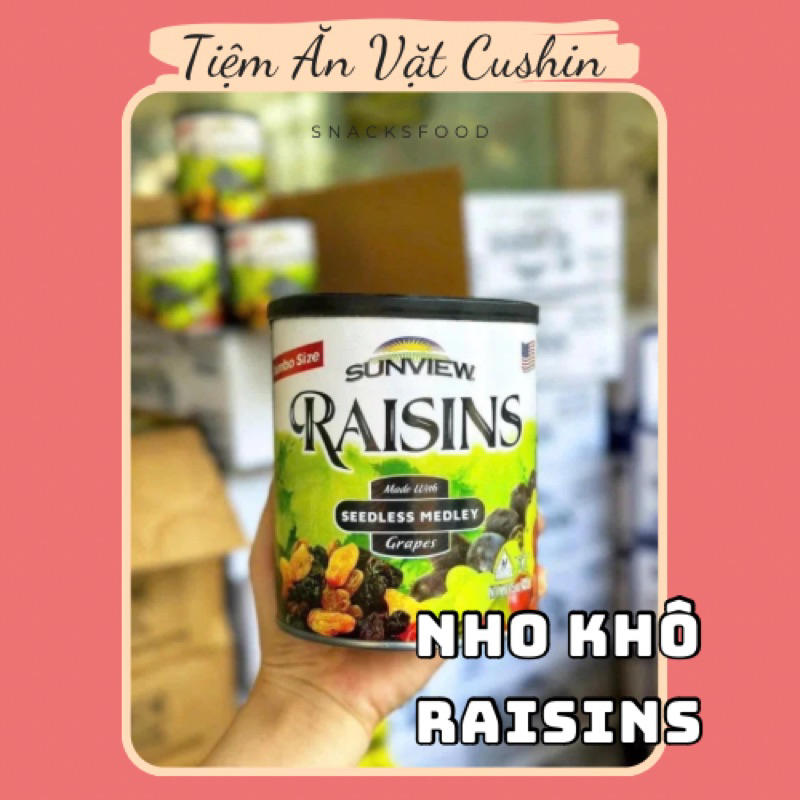 Nho khô hổn hợp Sunview Raisins 425g của Mỹ( loại trái nhỏ) | Shopee ...