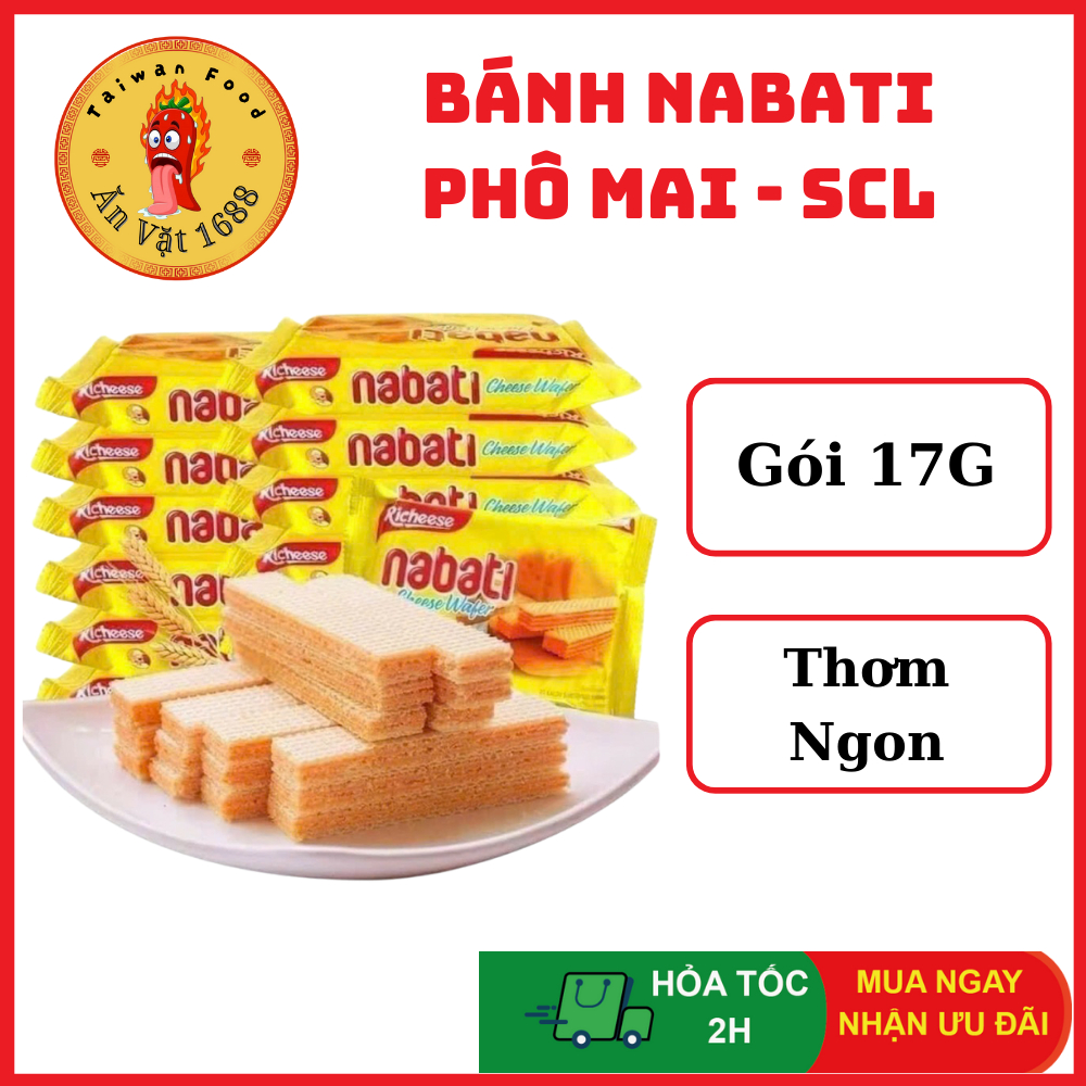 Bánh Kem Xốp Nabati Vị Socola - Phô Mai Siêu Ngon - Bánh Nabati Lốc 10 ...