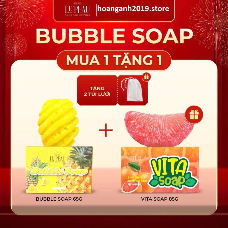 Soap Bưởi Vita, Soap Dứa tắm trắng, kích trắng, tẩy da chết Bubble Soap ...
