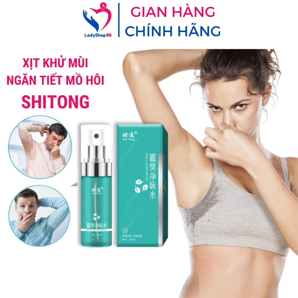 Xịt khử mùi hôi nách Shitong ngăn tiết mồ hôi nách Bình sịt mồ hôi bã nhờn Shitong 60ml TP01 ...