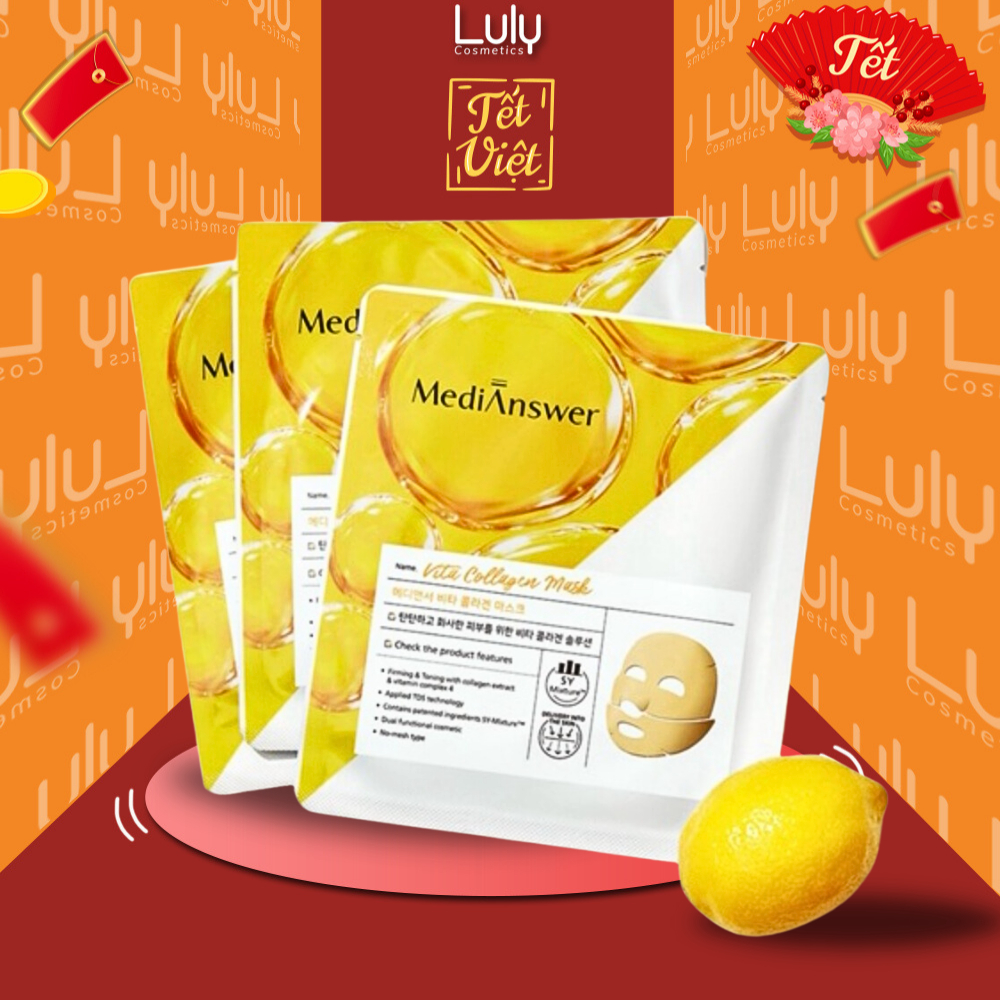 Mặt nạ thạch Collagen vitamin A, B, C và E Medi Answer Vita Collagen ...