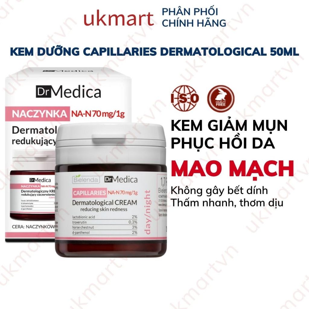 Kem Dưỡng Giảm Mụn, Mờ Thâm, Dịu Da Bielenda Dr Medica Capillaries ...