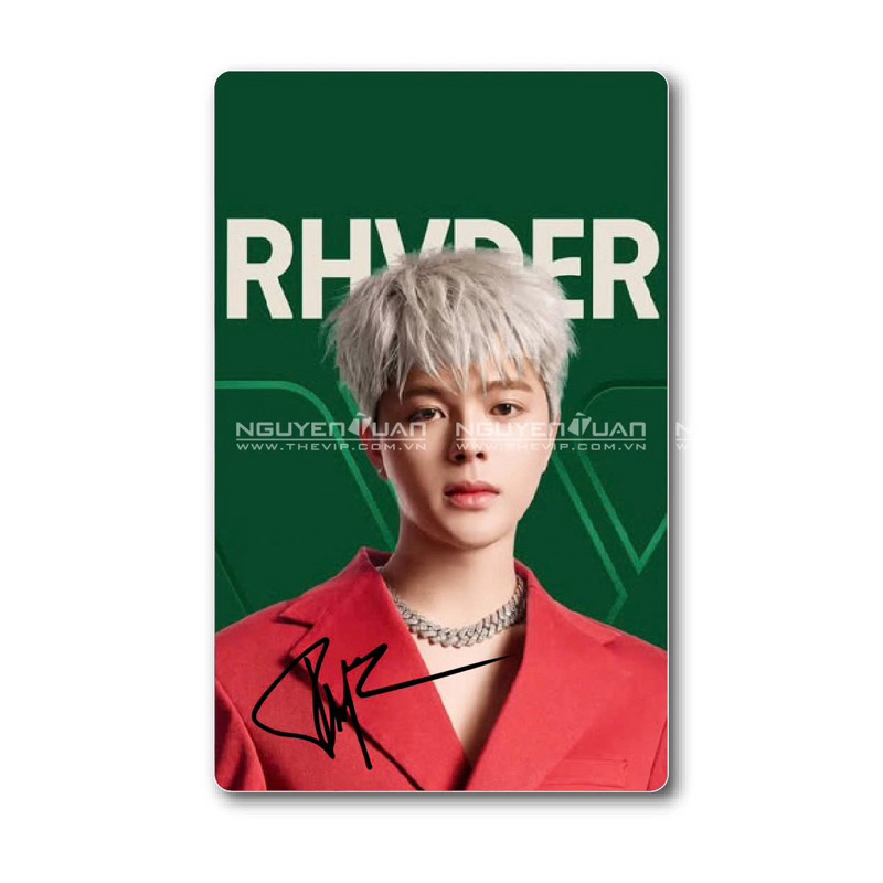 Rhyder kèm chữ ký- Combo 10 Card nhựa bo góc cao cấp | Shopee Việt Nam