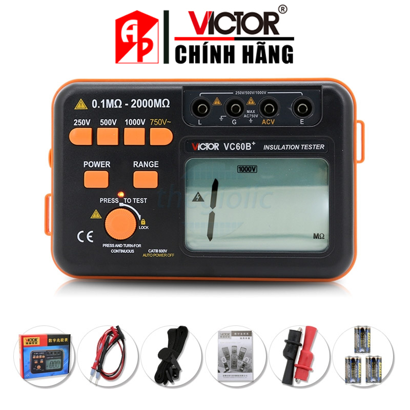 Đồng hồ đo điện trở cách điện VICTOR VC-60B+ (VC60B+) | Shopee Việt Nam