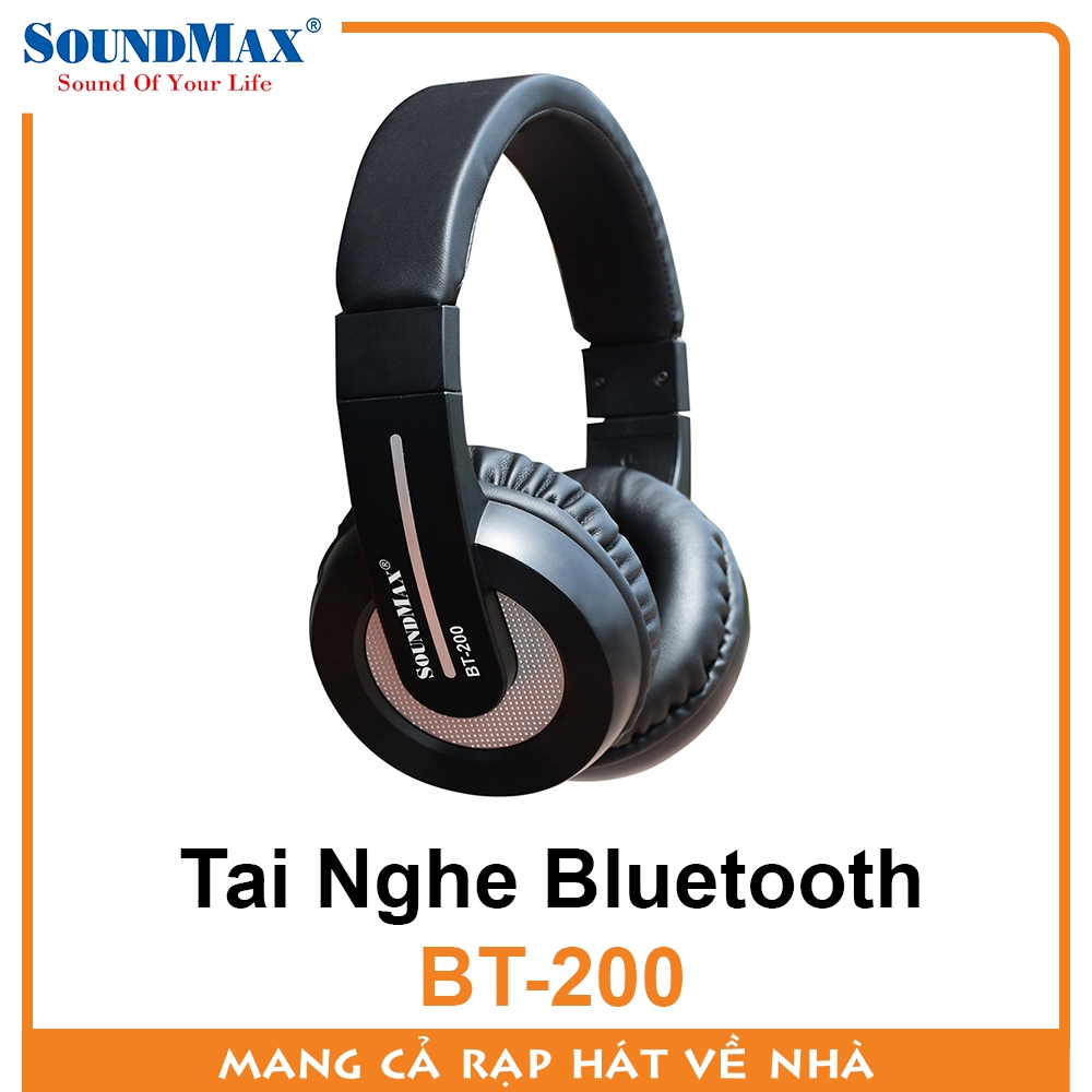 Tai Nghe Bluetooth Chụp Tai SoundMax BT-200 TG - Hàng Chính Hãng ...