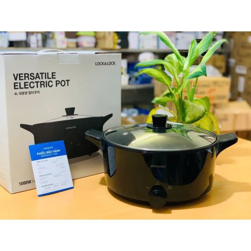 Nồi Lẩu Điện LocknLock Versatile Electric Pot EJP546BLK dung tích 4L ...