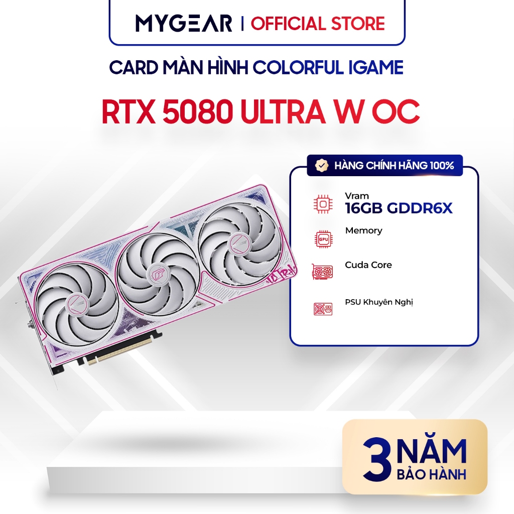 Card màn hình Colorful iGame GeForce RTX 5080 Ultra W OC 16GB - Bảo hành chính hãng 36 tháng ...