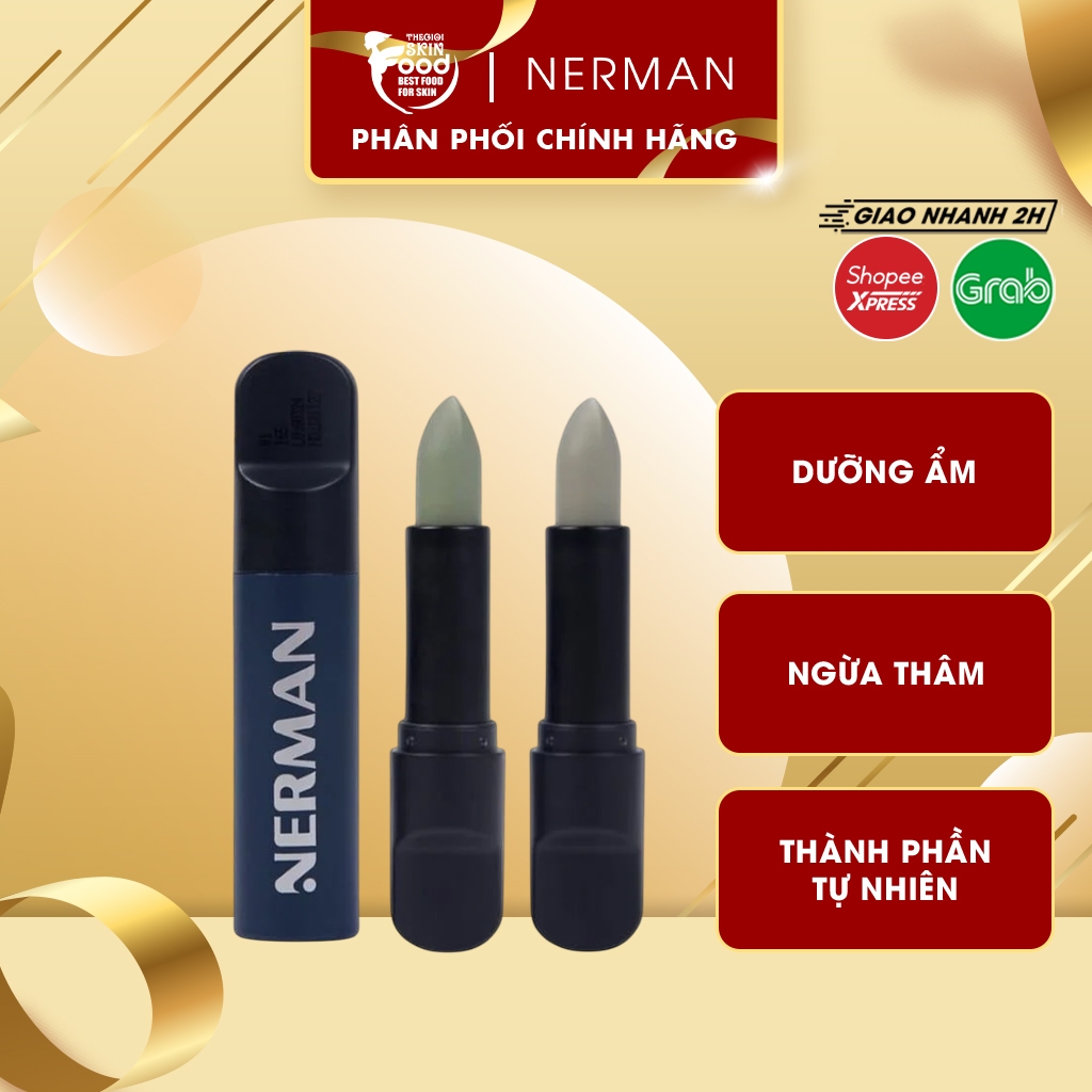 Son Dưỡng Môi Dành Cho Nam Giới Giúp Dưỡng Ẩm Và Ngừa Thâm Nerman Men's ...