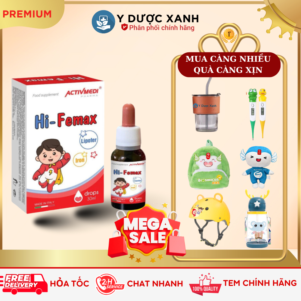 Mua [Chính Hãng] Hi-Femax,30ml, hỗ trợ bổ sung sắt cho bé từ 0 tháng ...
