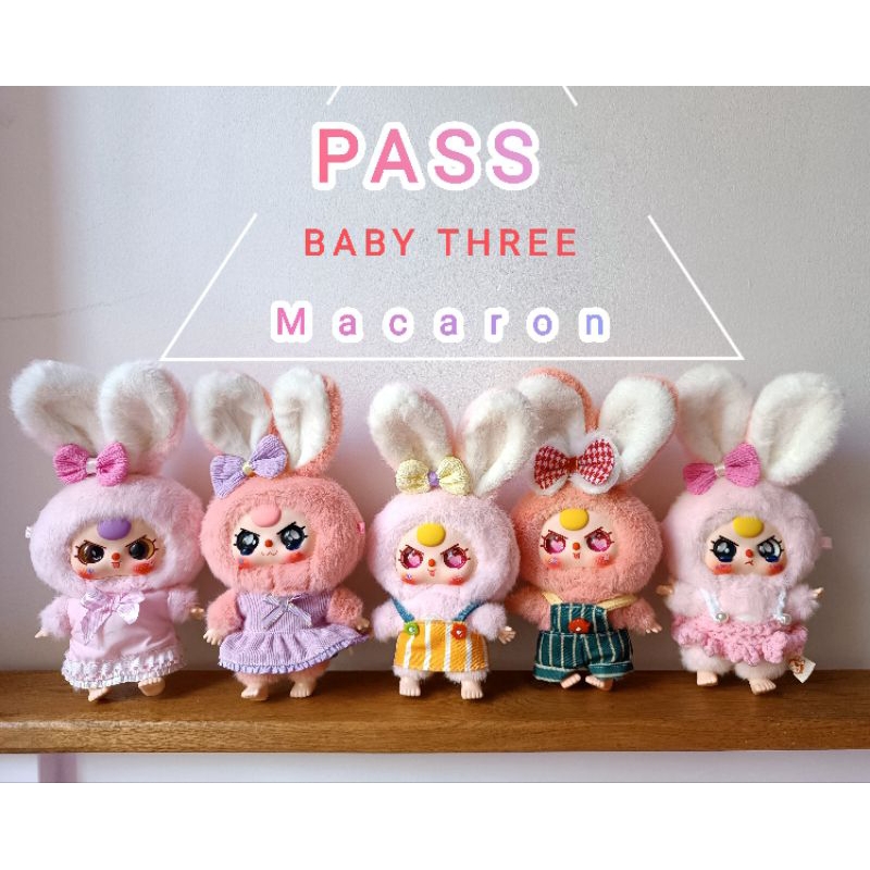 [PASS] Hàng có sẵn - Baby three macaron,thỏ macaron màu hồng có móc ...