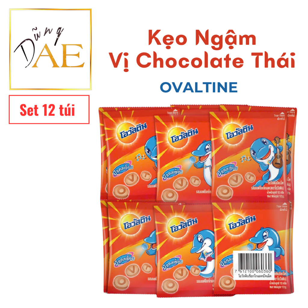 Kẹo Ngậm Ovaltine vị Socola Thái Lan Ovaltine Tablet Malt Chocolate ...