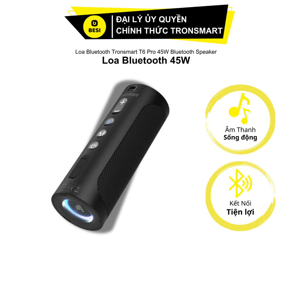 Loa Bluetooth Tronsmart T6 Pro 45W Bluetooth Speaker | Shopee Việt Nam