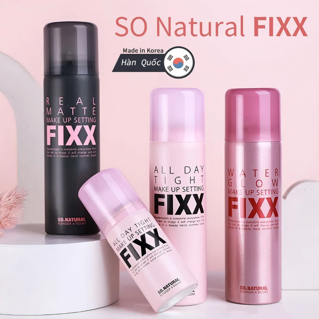 Xịt Khóa nền Makeup So Natural fixx makeup spray 75ml | Shopee Việt Nam