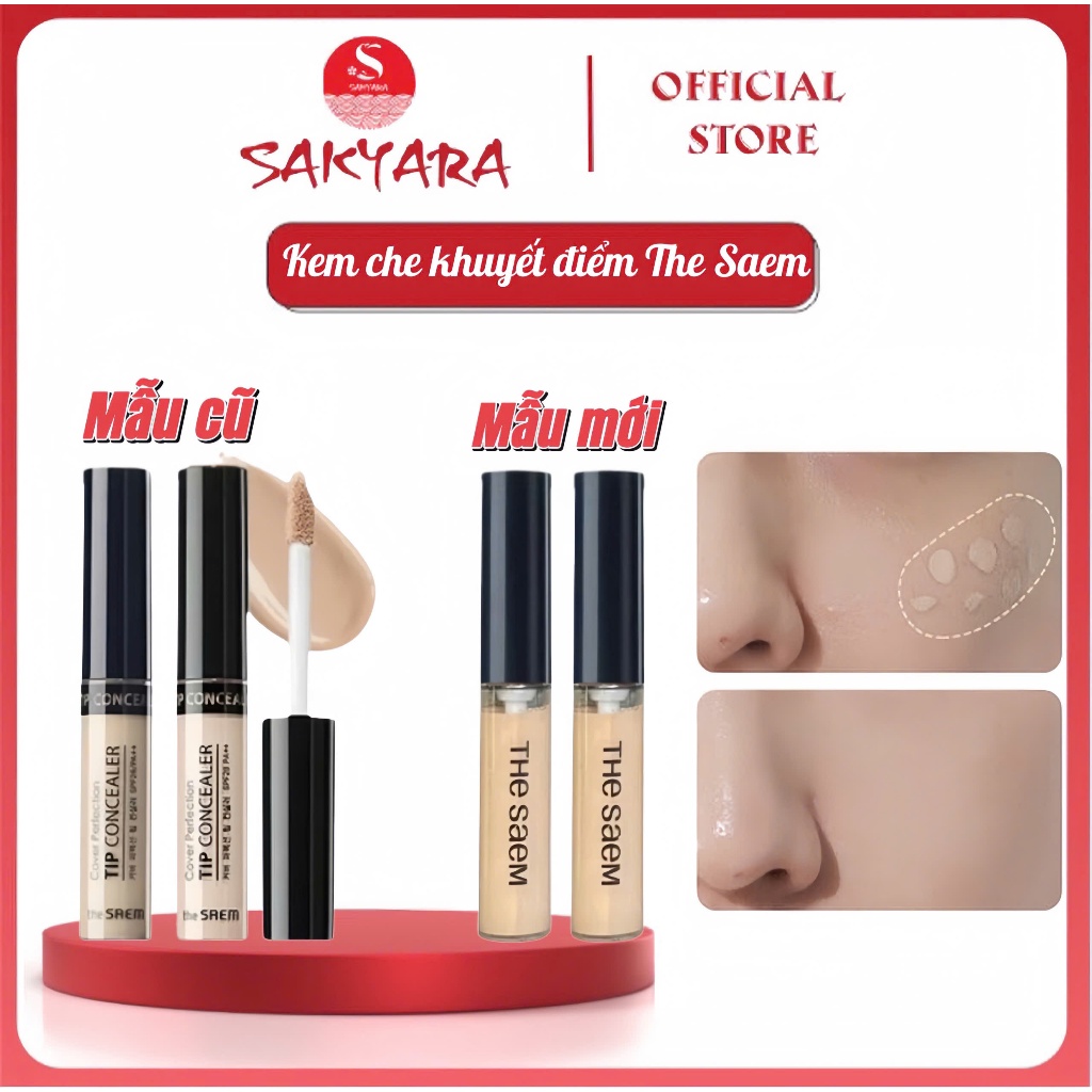 Kem Che Khuyết Điểm The Saem Cover Perfection Tip Concealer SPF28/PA++ 6.5g | Shopee Việt Nam