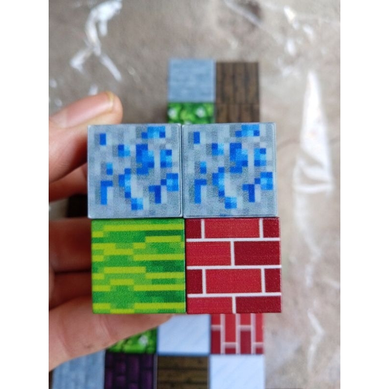 Mô hình lắp ráp minecraft khối nam châm block vuông | Shopee Việt Nam
