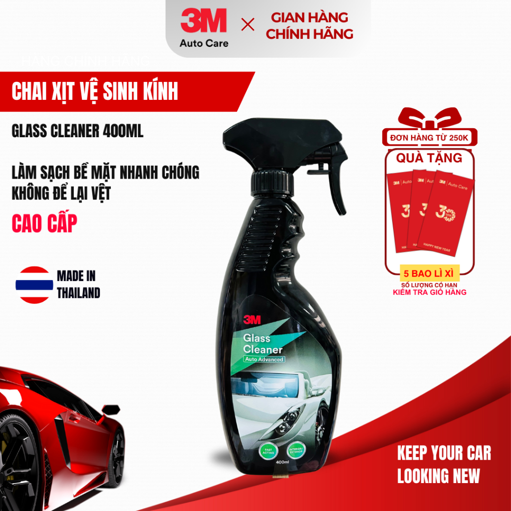 [SSPIC199K - GIẢM 10% ] Chai xịt bảo dưỡng và vệ sinh kính xe hơi 3M ...
