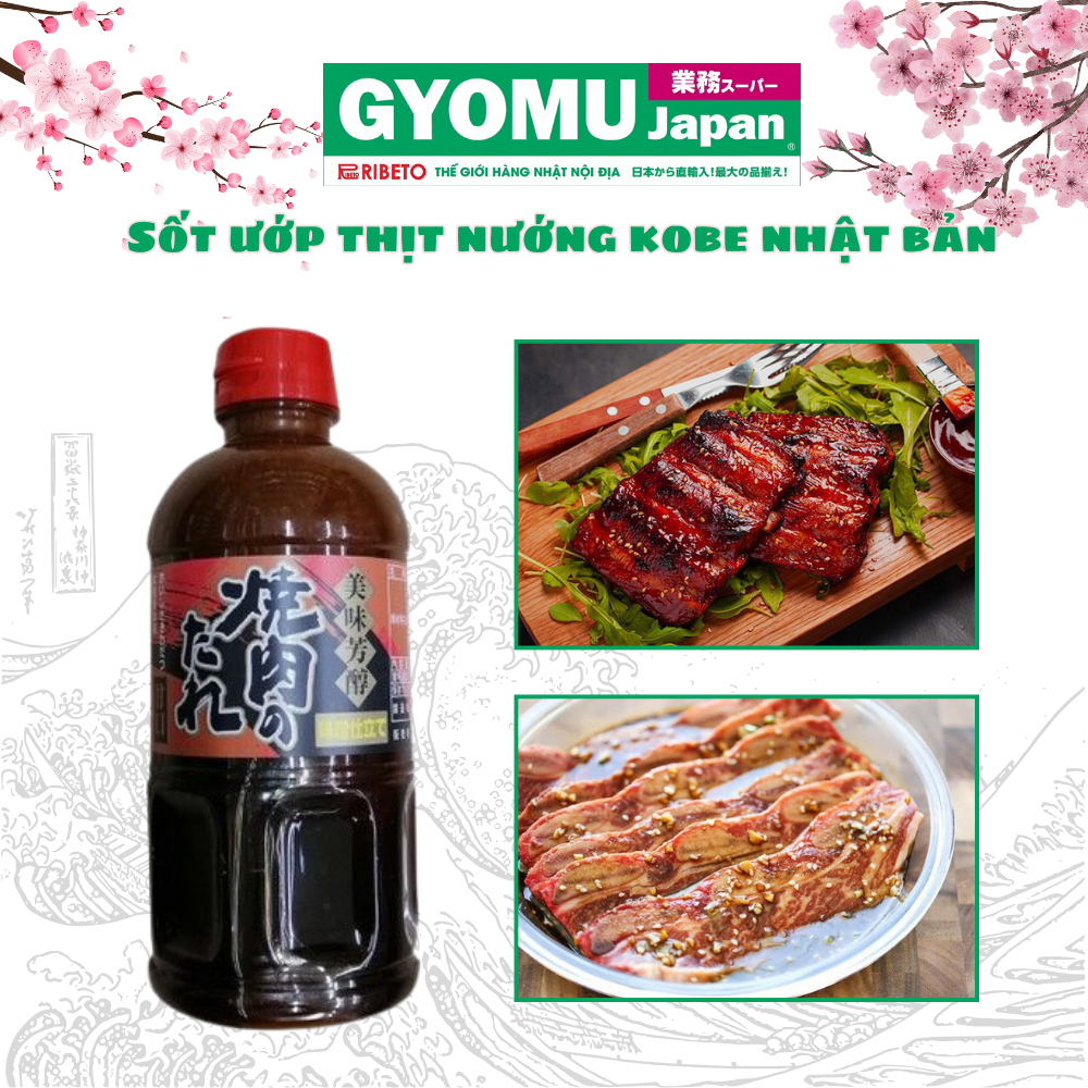 Sốt ướp thịt nướng cay vừa Kobe Bussan nhật bản chai 600ml - Gyomu ...