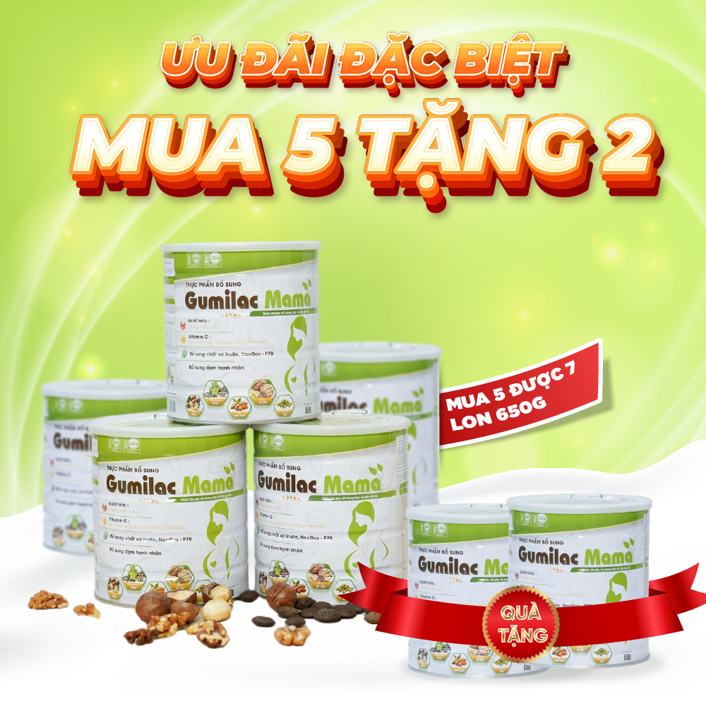 [Mua 5 Lon Tặng 2 Lon 650g] Sữa Hạt Gumilac Mama Bổ Sung Dưỡng Chất ...
