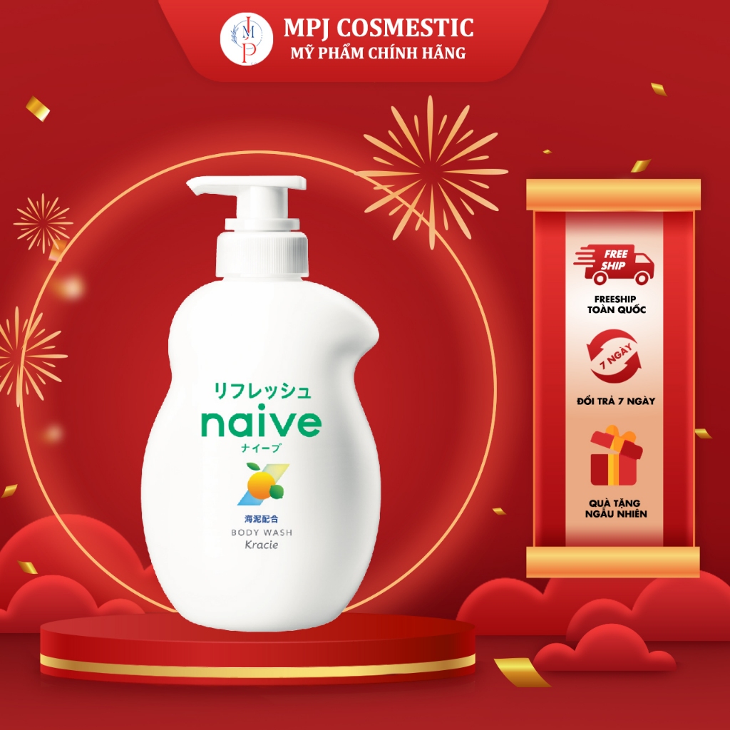 Sữa Tắm Hương Bưởi Thư Giãn Kracie Naive Body Wash Refresh 530ml | Shopee Việt Nam