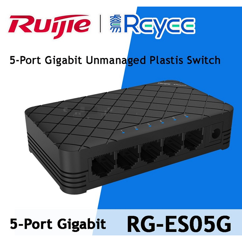 Bộ chia mạng Ruijie 5 cổng RG-ES05G Gigabit, 100Mb Reyee RG-ES05 ...