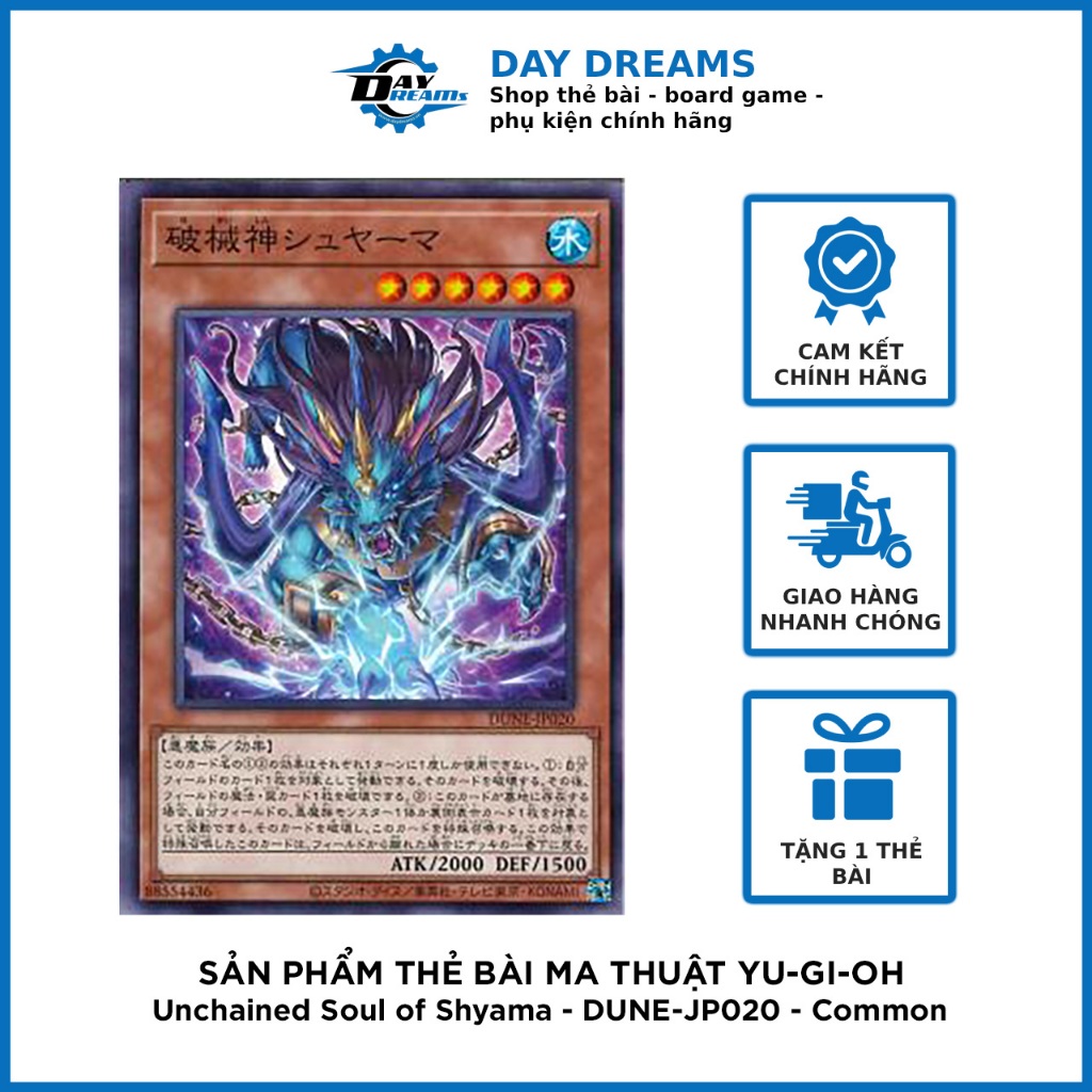 THẺ BÀI YUGIOH CHÍNH HÃNG: Unchained Soul of Shyama - DUNE-JP020 - Common | Shopee Việt Nam
