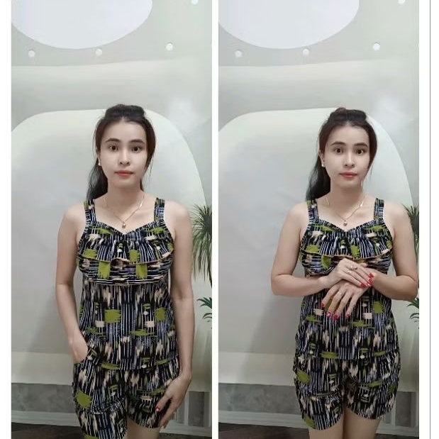 (45kg_80kg) Đồ bộ quần đùi áo bèo 2 túi 2 bên | Shopee Việt Nam