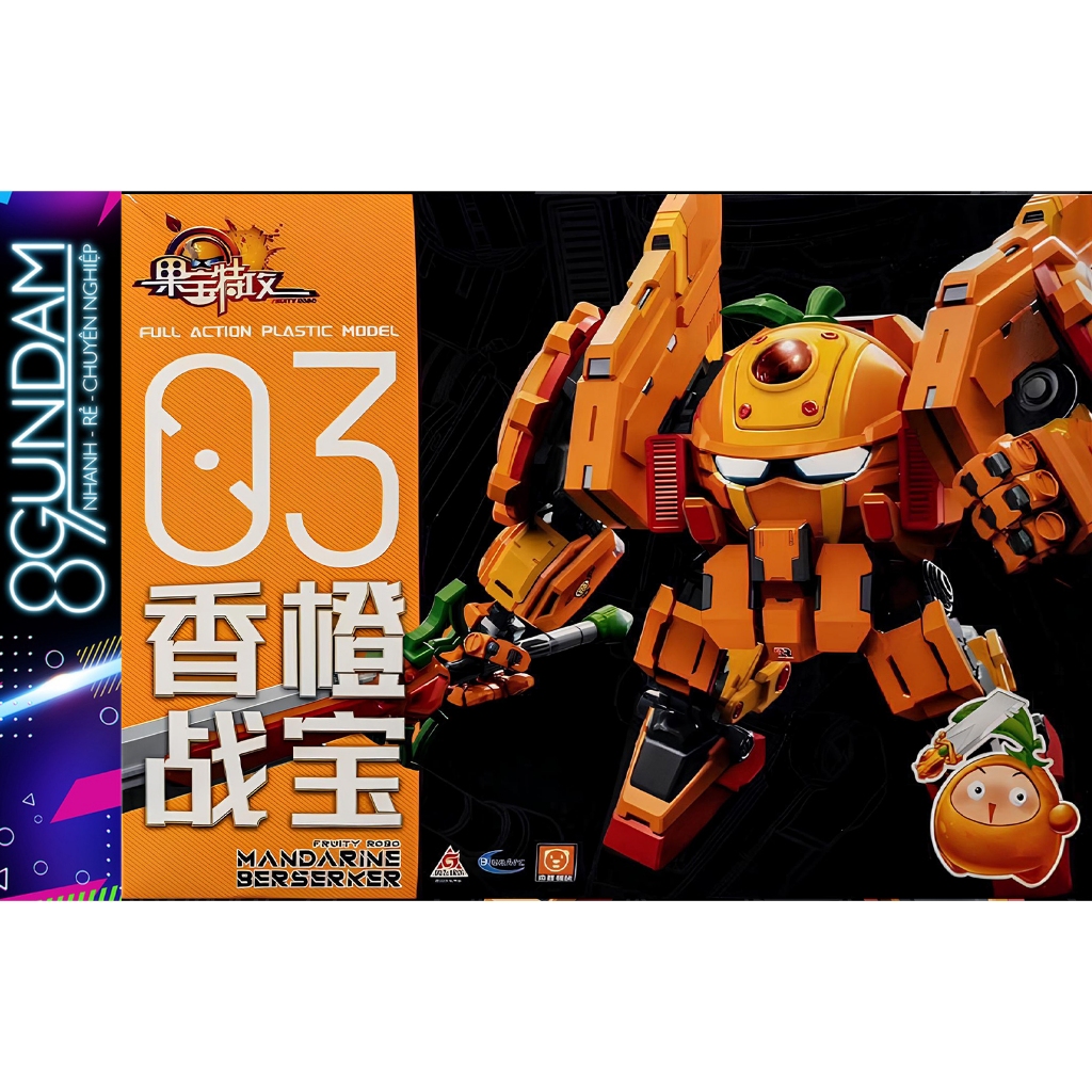 [CÓ SẴN] Mô Hình Lắp Ráp Fruity Robo Mandarine Berserker "Quýt Kiếm Sĩ ...