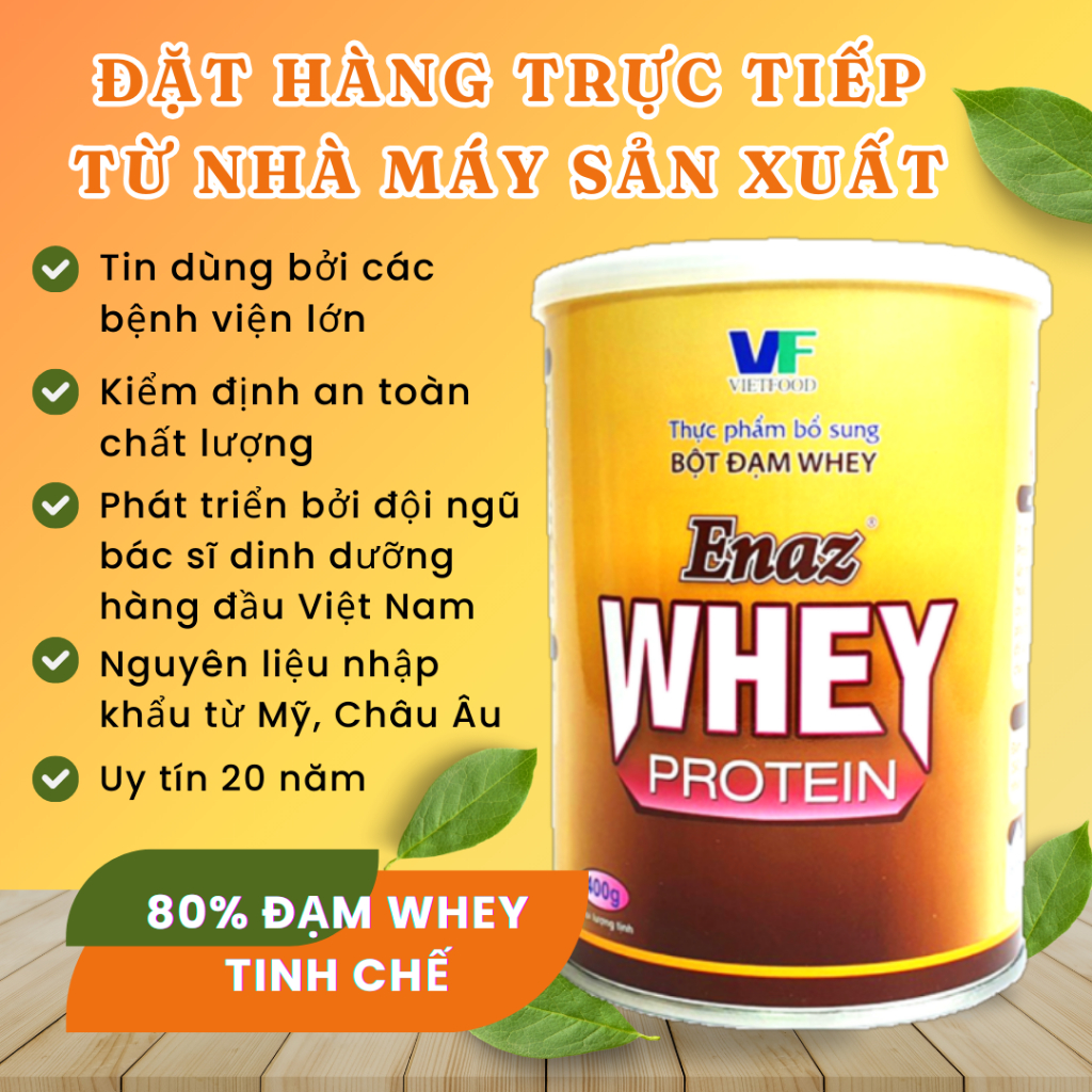 [HSD xa] Bột đạm ENAZ WHEY Protein dùng trước & sau phẫu thuật,chạy ...