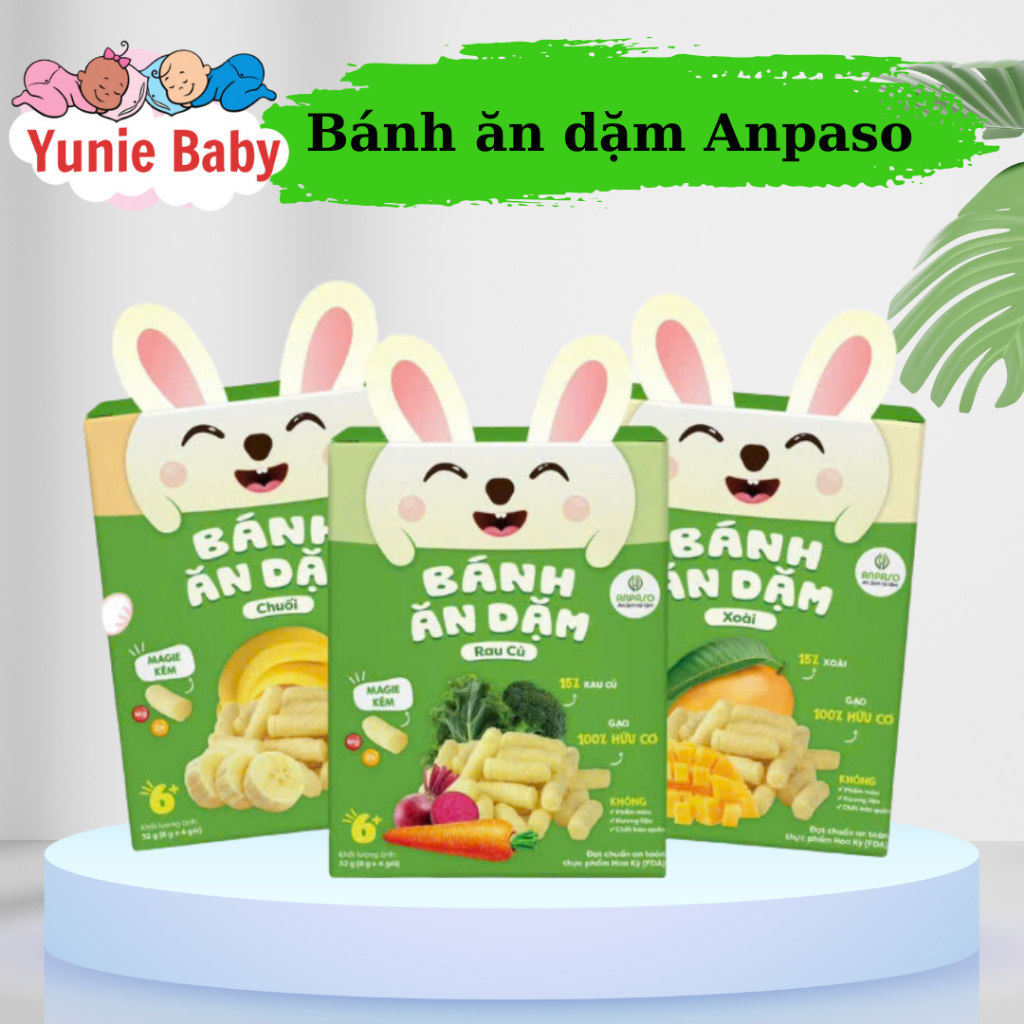 Bánh ăn dặm Anpaso cho bé 6m+ dạng que | Shopee Việt Nam