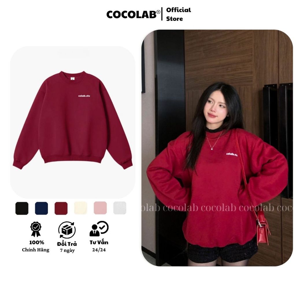 Áo Sweater Local Brand COCOLAB Unisex Premium Nỉ Lông Cáo Cao Cấp ...