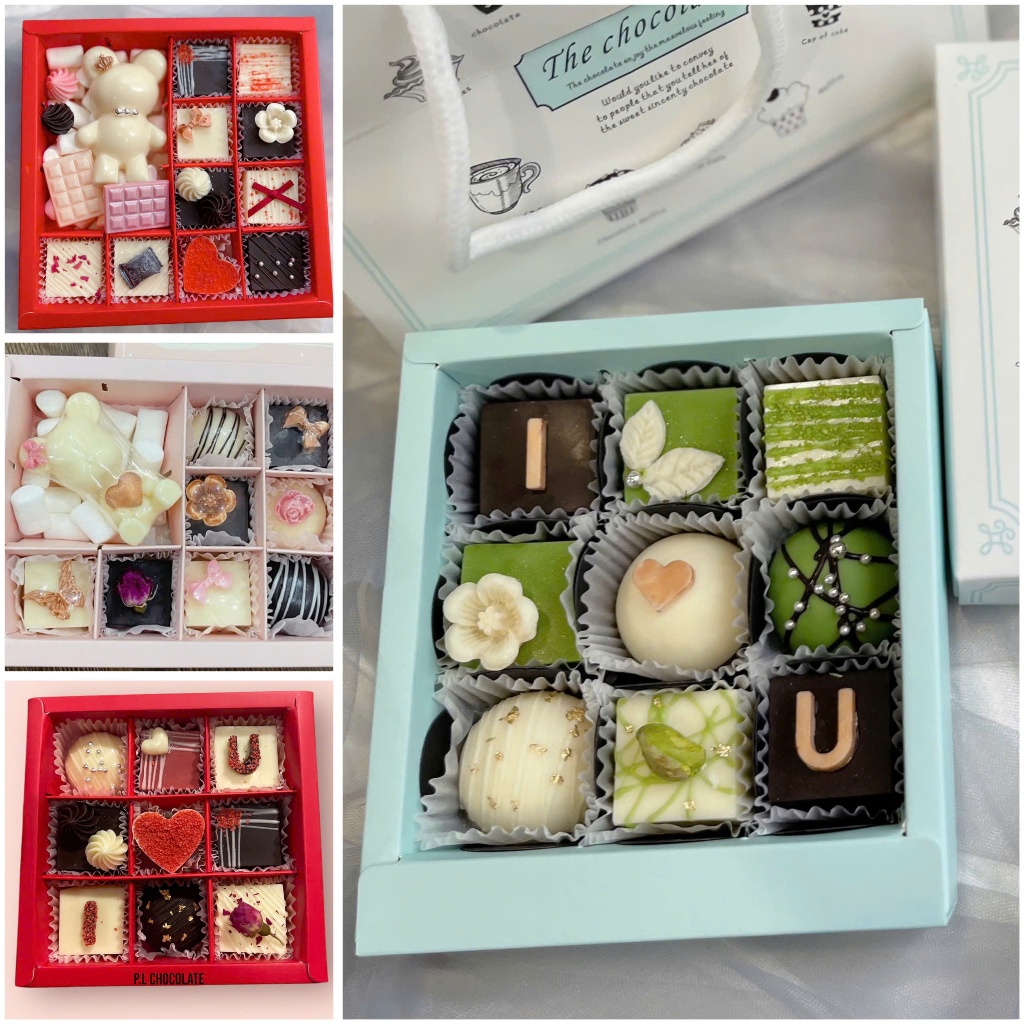 Set Hộp Socola Valentine Viên Dạng Cứng Decor Siêu Đẹp Mẫu Mã Độc Quyền ...