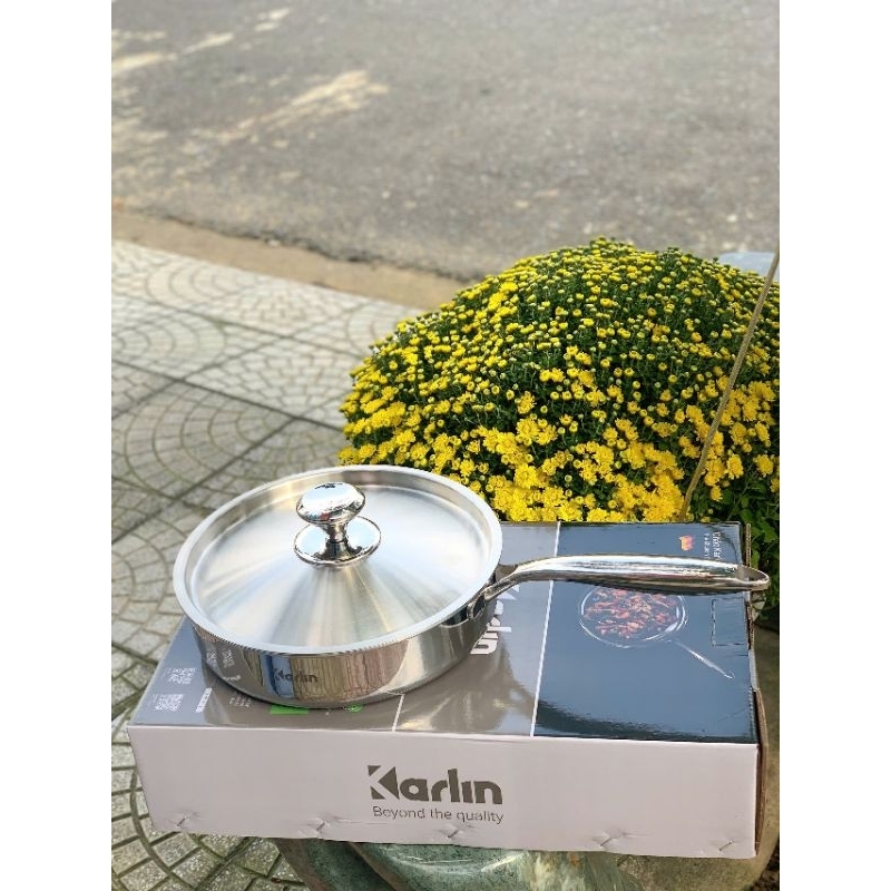 Chảo inox 304 Karlin P3 - 24cm. CHỐNG DÍNH TỰ NHIÊN | Shopee Việt Nam