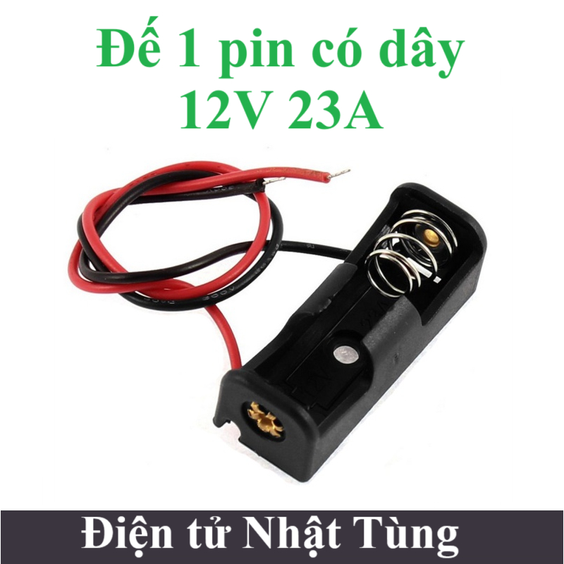 ĐẾ 1 PIN 12V 23A CÓ DÂY, KHAY GẮN PIN 12V | Shopee Việt Nam