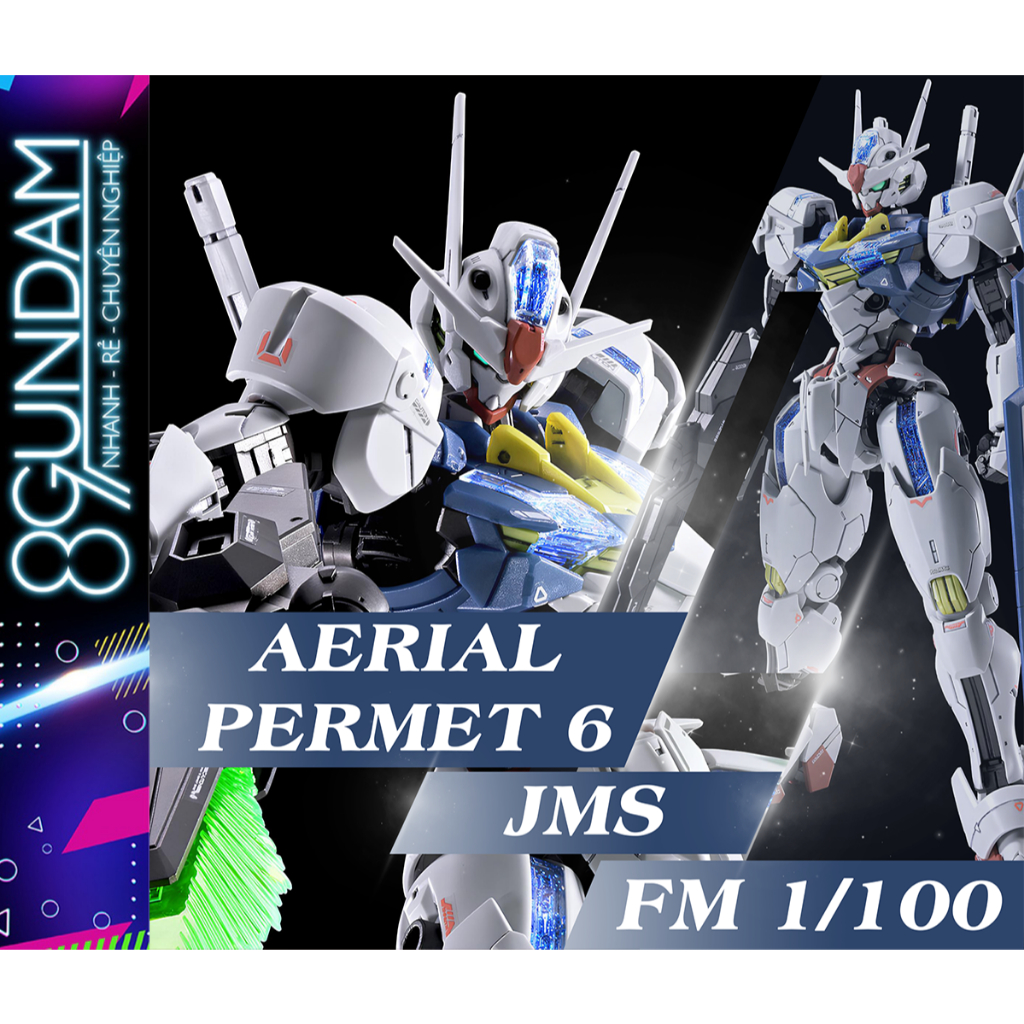 [CÓ SẴN] Mô Hình Lắp Ráp Full Mechanics FM 1/100 Aerial Fighter Permet ...