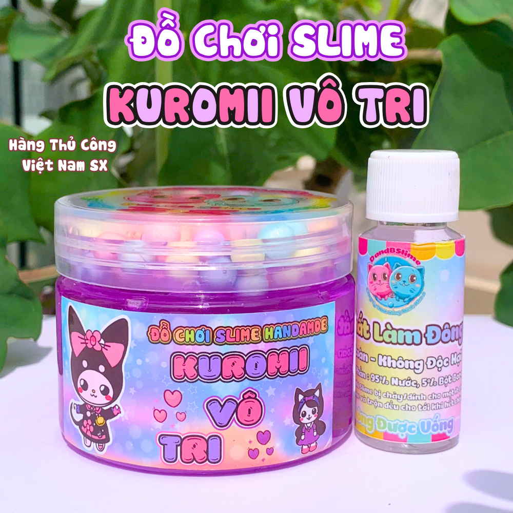 Slime Trong Suốt Kuromi Vô Tri Màu Tím – Đồ Chơi Clear Slime Giảm Căng ...