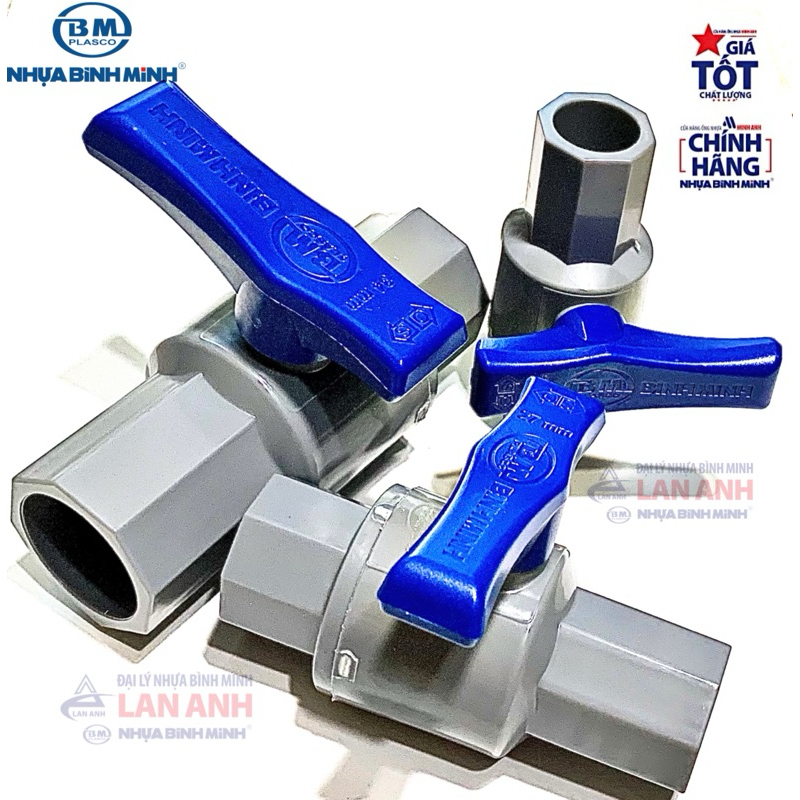 Van Cầu Nhựa- Van Khoá Nước Size42-49 U-Pvc NHỰA BÌNH MINH- Van60 Jiarong. | Shopee Việt Nam