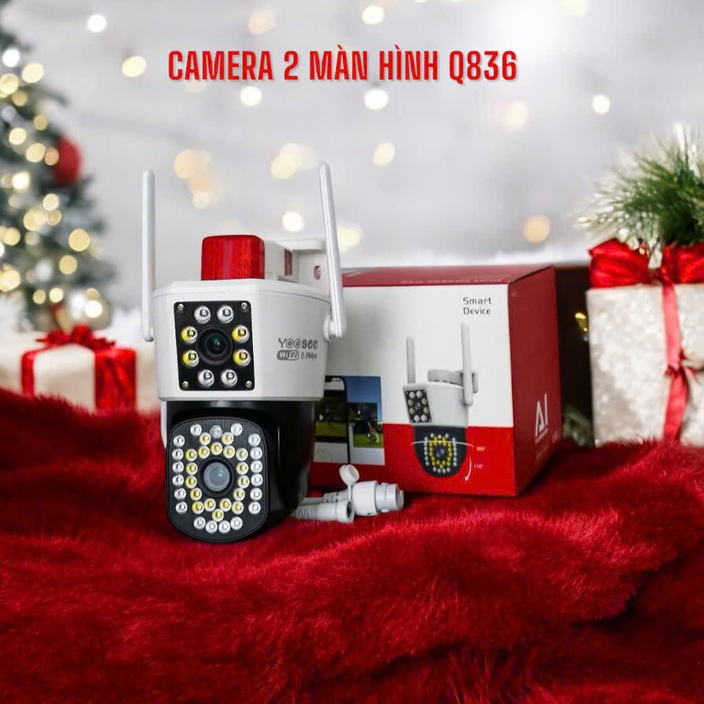 Camera YooSee Ngoài Trời 2 Mắt Mode Q42D - Chuẩn 2K Siêu Nét Góc Rộng ...