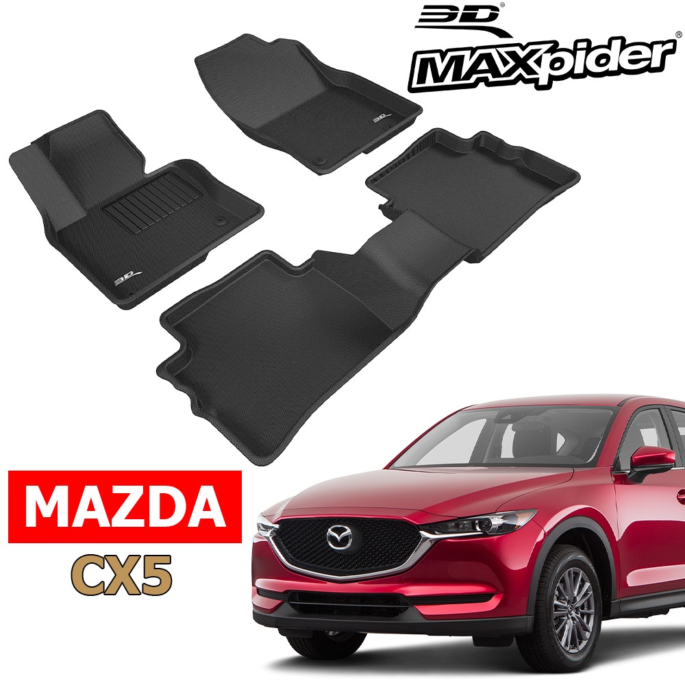 Thảm Lót Sàn MAZDA CX5 chính hãng 3D MAXpider KAGU 2017 2018 2019 2020 2021 2022 2023 2024 2025 ...