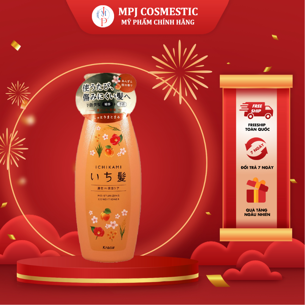 Dầu Xả Dưỡng Ẩm - Phục Hồi Kracie Ichikami Moisturizing Care Conditioner (Combo 480G và Set mini ...