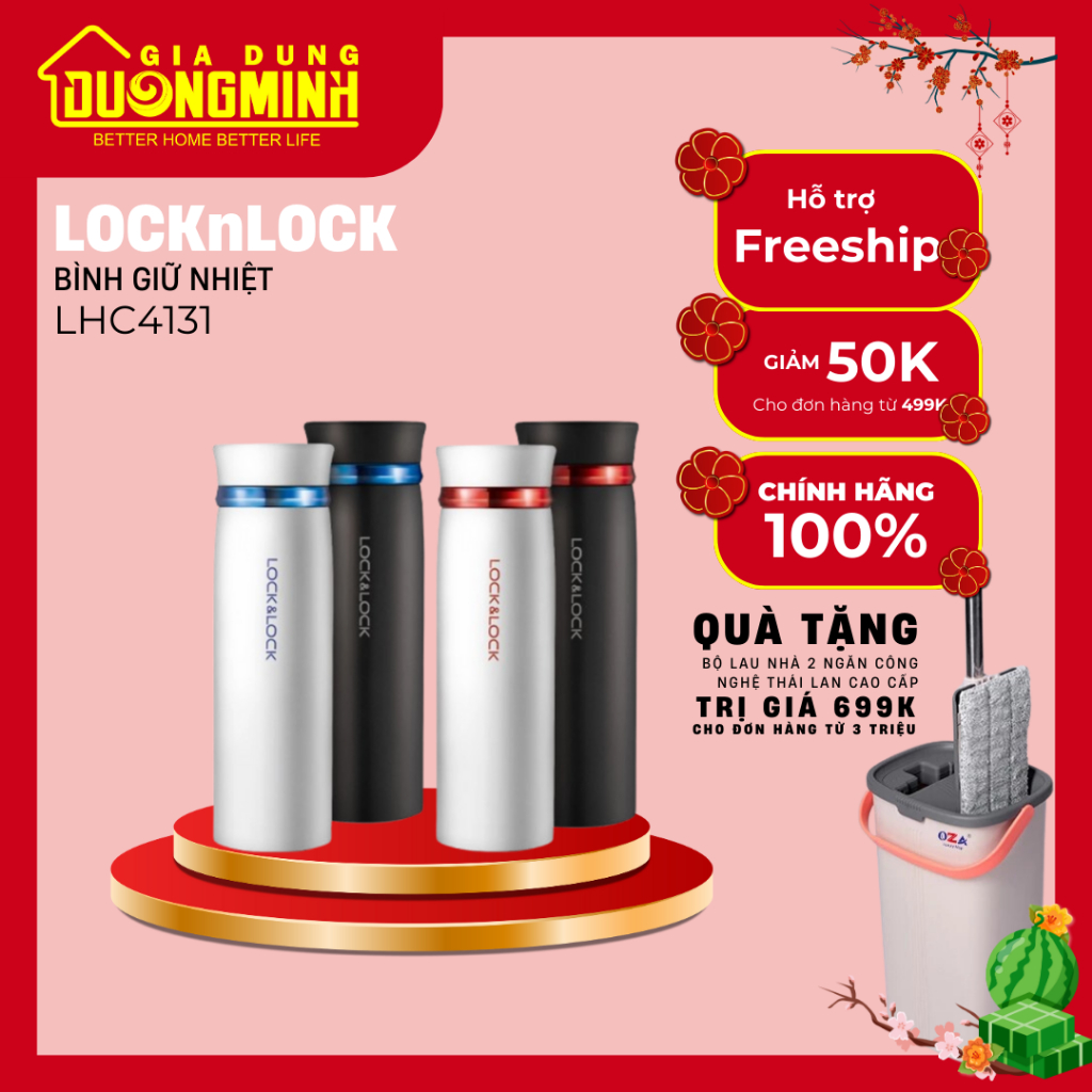 Bình giữ nhiệt LocknLock Feather Light 450ml - LHC4131 - Gia Dụng Dương ...