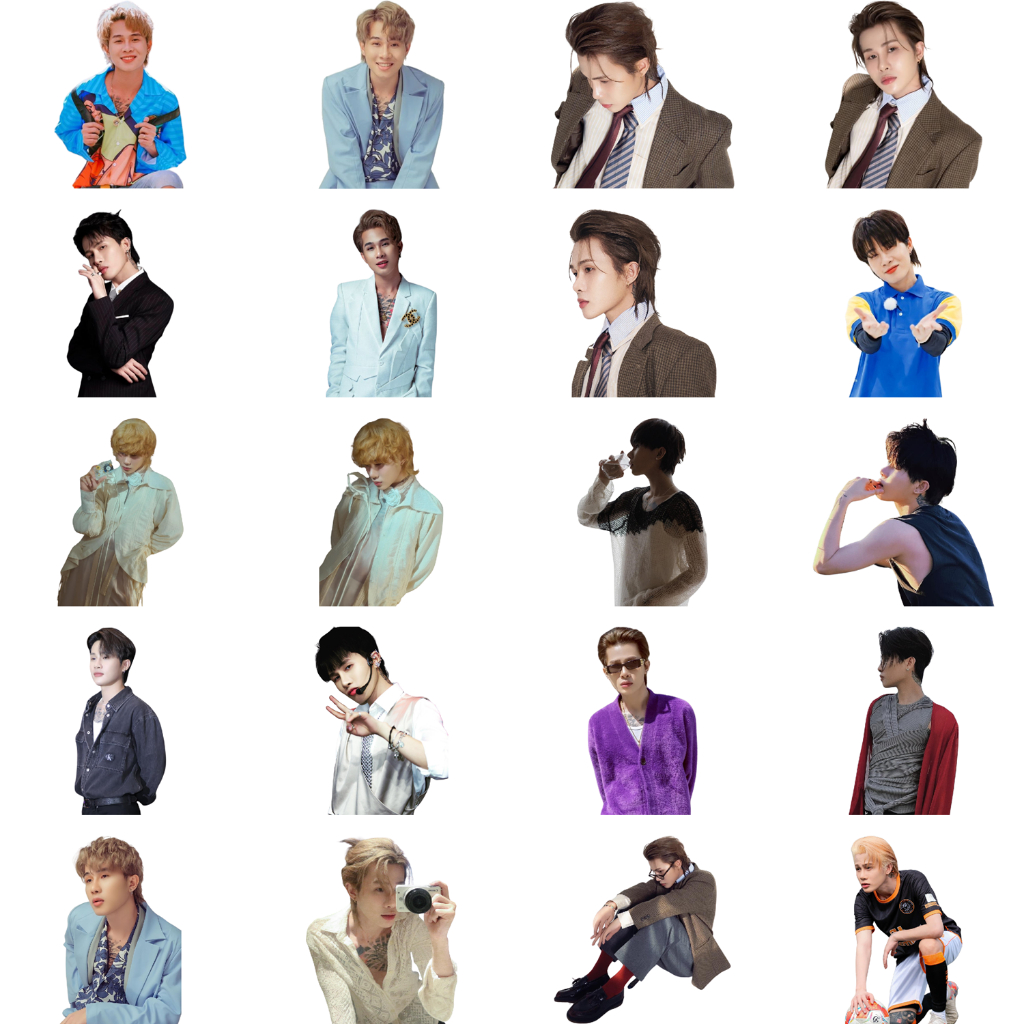 Set 40 sticker Idol Jack J97 chống nước trang trí đa năng TooYoo ...