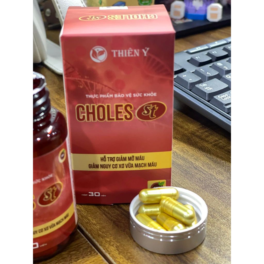 Mua 4 tặng 2. Viên uống Choles ST, Hỗ trợ giảm mỡ gan, mỡ máu, Hộp 30 ...