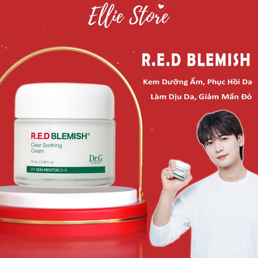 Kem dưỡng Dr.G DrG Red Blemish Clear Soothing Cream 70ml Làm mát và cấp ...